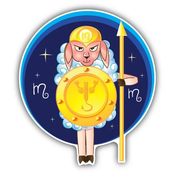 DOPASTICKER Scorpion Zodiac Sign Lamb Car Sticker Phone Water Bottle ...