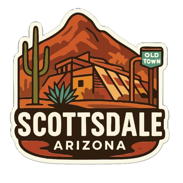 DOPASTICKER Scottsdale Arizona Sticker Decal City Skyline Landmark ...