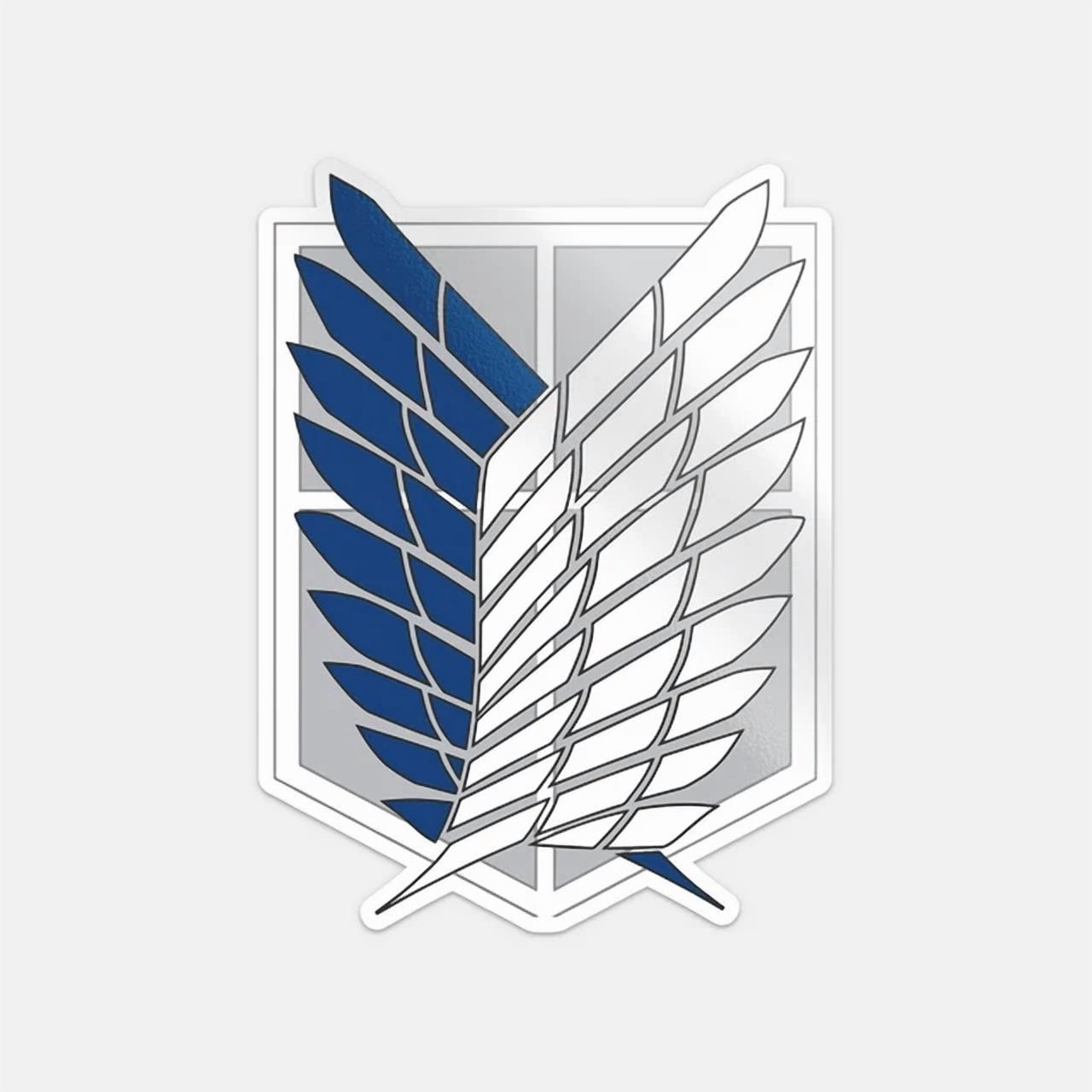 DOPASTICKER Scout Regiment Shield Sticker Decal Phone Decal Water ...