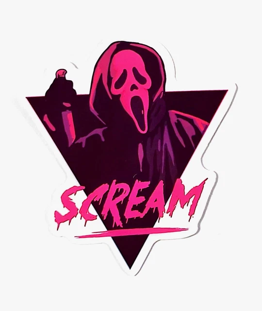 DOPASTICKER Scream Ghostface Horror Sticker Phone Decal Water Bottle ...
