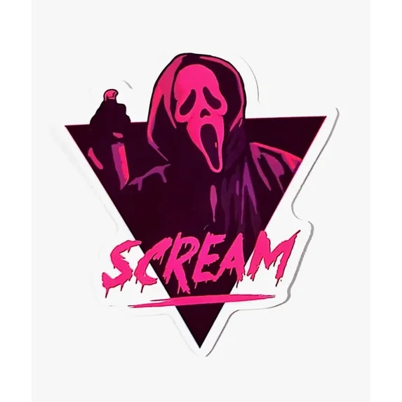 DOPASTICKER Scream Ghostface Horror Sticker Phone Decal Water Bottle ...