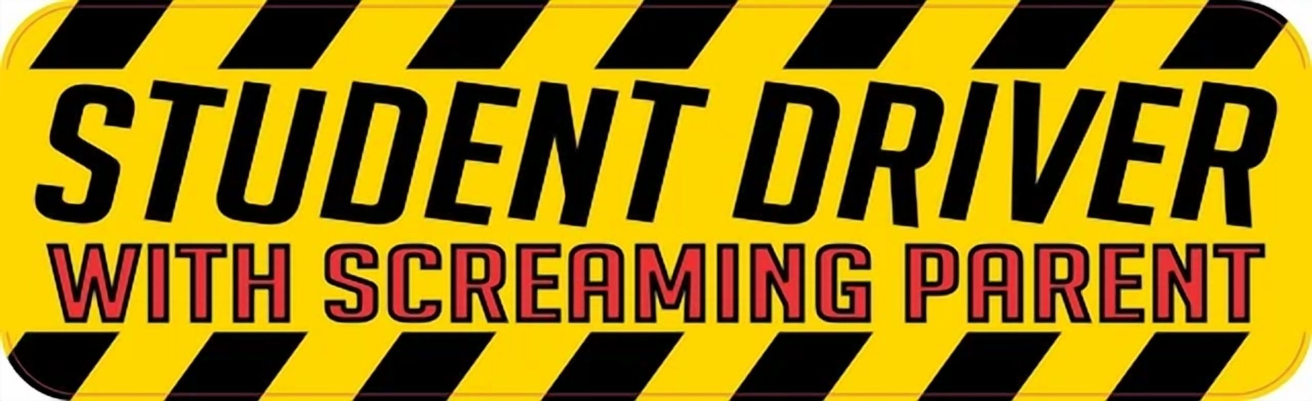 DOPASTICKER Screaming Parent Student Driver Sticker Car Truck Sticker ...