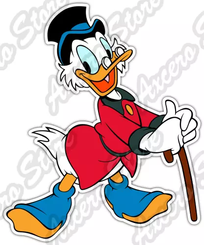 DOPASTICKER Scrooge Mcduck Duck Tales Cartoon Car Sticker Decal Phone ...