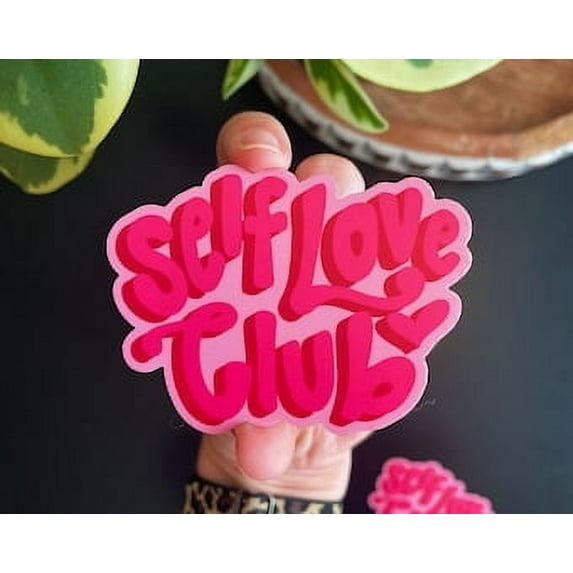 DOPASTICKER Se.Lf Love Club Sticker, Laptop Sticker, Water Bottle ...