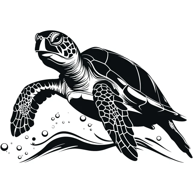 DOPASTICKER Sea Turtle Sticker Ocean Life Beach Summer Reptile Peaceful ...