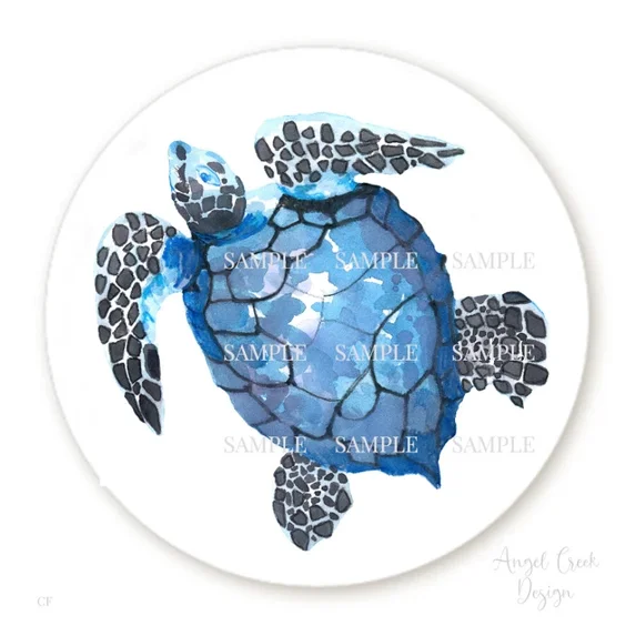 DOPASTICKER Sea Turtle Stickers Phone Decal Water Bottle Stickers, Cars ...