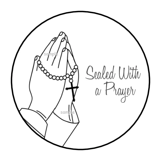 DOPASTICKER Sealed With A Prayer Stickers Religious Phone Decal Water ...