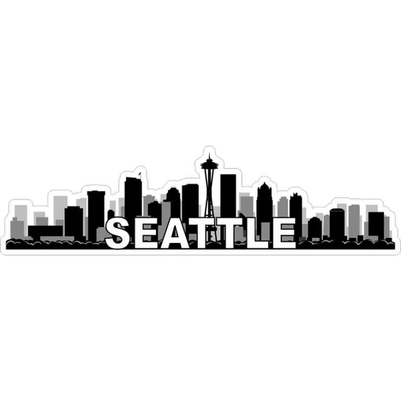 DOPASTICKER Seattle Skyline Sticker Vehicle Travel City Car Sticker ...