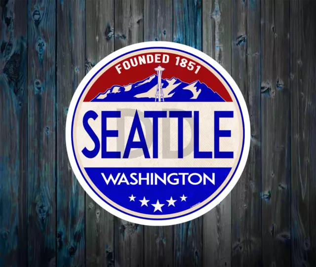 DOPASTICKER Seattle Washington Decal Pacific Northwest Decorative ...