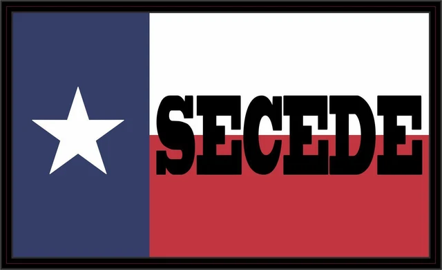 DOPASTICKER Secede Texas State Flag Stickers Flags Lone Star Sticker ...