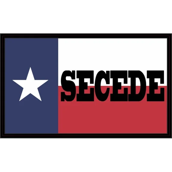 DOPASTICKER Secede Texas State Flag Stickers Flags Lone Star Sticker ...