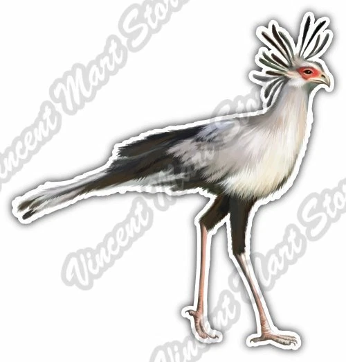 DOPASTICKER Secretarybird Secretary Bird Africa Car Window Sticker ...
