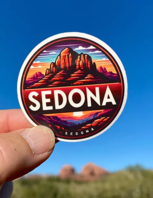 DOPASTICKER Sedona Cathedral Rock Sunset Sticker, Arizona, Hiking, Gift ...