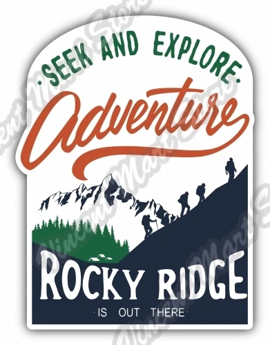 DOPASTICKER Seek Explore Adventure Outdoor Camping Car Sticker Decal ...