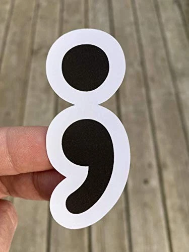 DOPASTICKER Semicolon Sticker Phone Decal Water Bottle Stickers, Cars ...