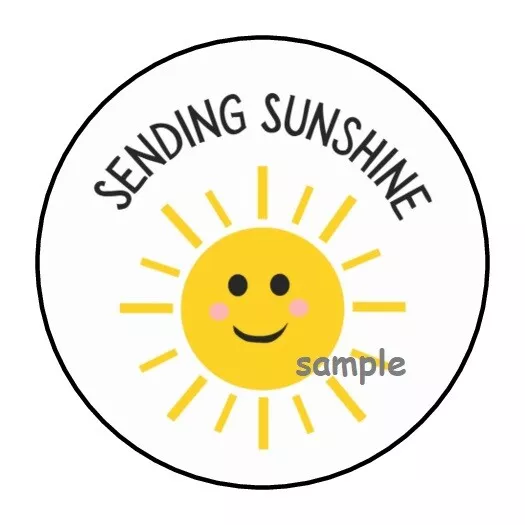 DOPASTICKER Sending Sunshine Envelope Seals Labels Stickers Gifts Love ...