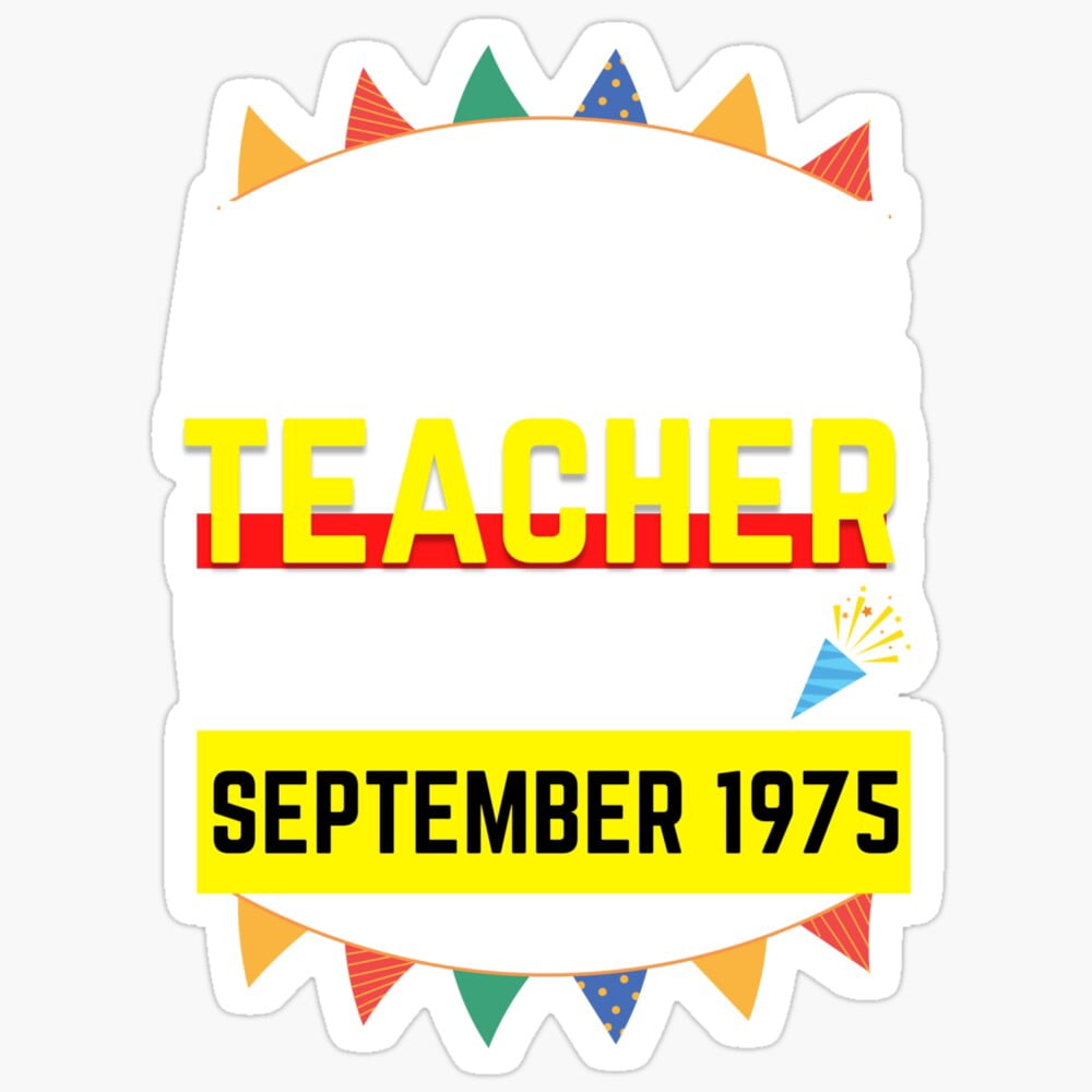 DOPASTICKER September 1975 Gift Birthday, Gift Teachers Born In ...