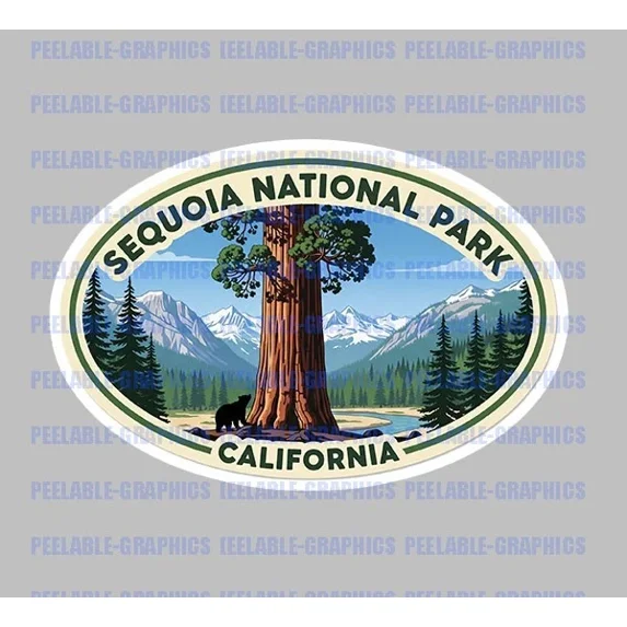 DOPASTICKER Sequoia National Park Sticker Phone Sticker, Latop Sticker ...