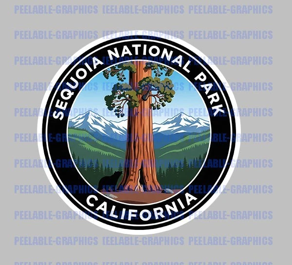 DOPASTICKER Sequoia National Park Sticker Phone Sticker, Latop Sticker ...