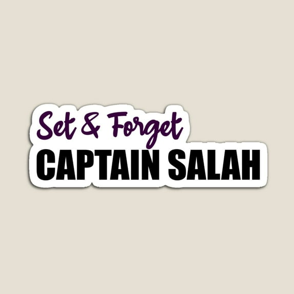 DOPASTICKER Set And Forget Captain Salah Fantasy Premier League Sticker ...