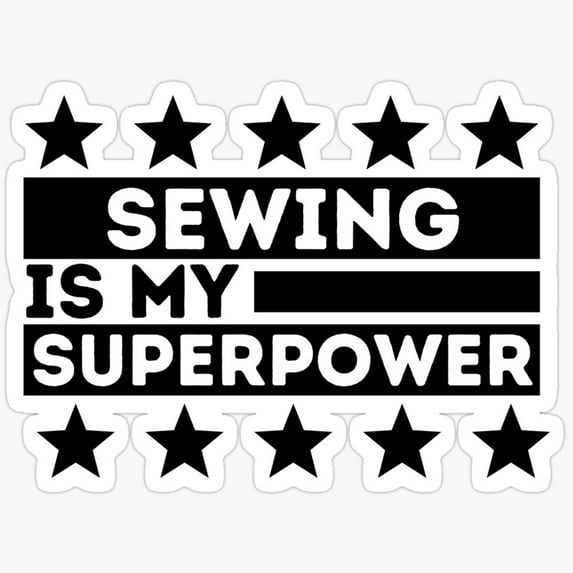 DOPASTICKER Sewing Is My Superpower, Sewing Sticker Phone Decal Water ...