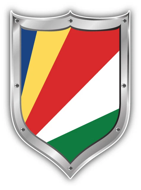 DOPASTICKER Seychelles Shield Flag Sticker Decal Phone Decal Water ...