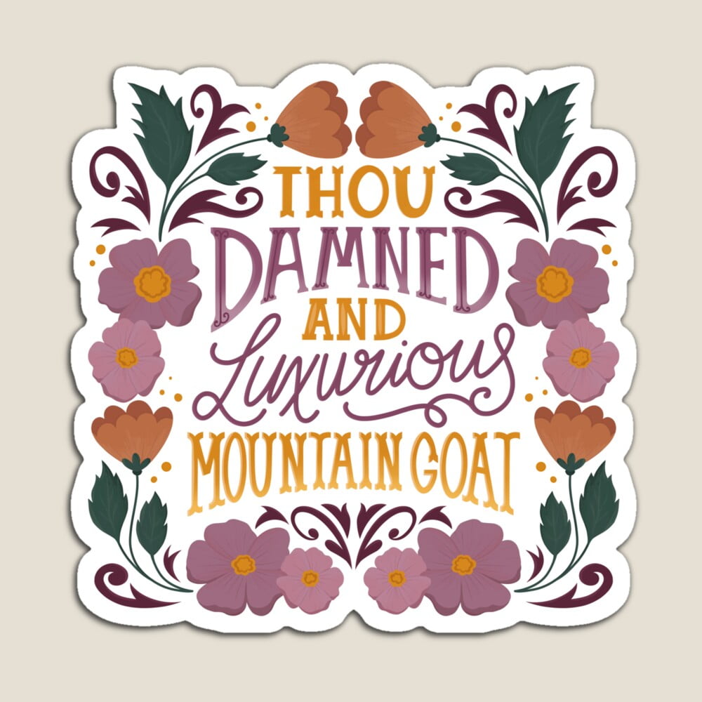 DOPASTICKER Shakespeare Quote Insult - Damned Luxurious Mountain Goat ...
