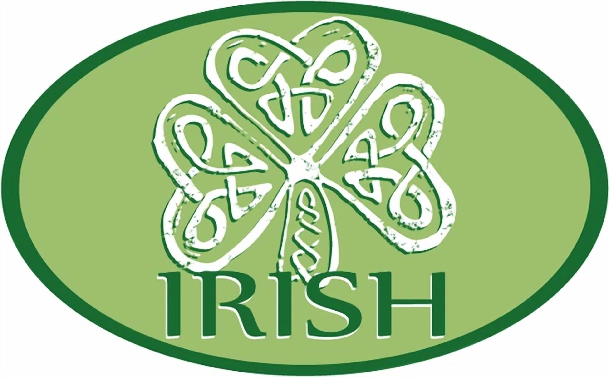 DOPASTICKER Shamrock Celtic Irish Oval Car Sticker Phone Water Bottle ...