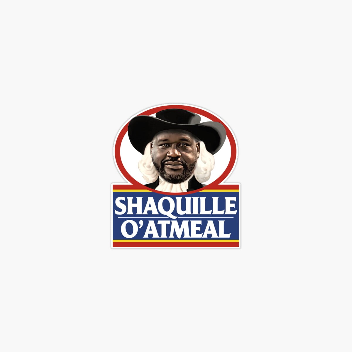 DOPASTICKER Shaquille O'Atmeal Sticker, Phone Sticker Water Bottle ...