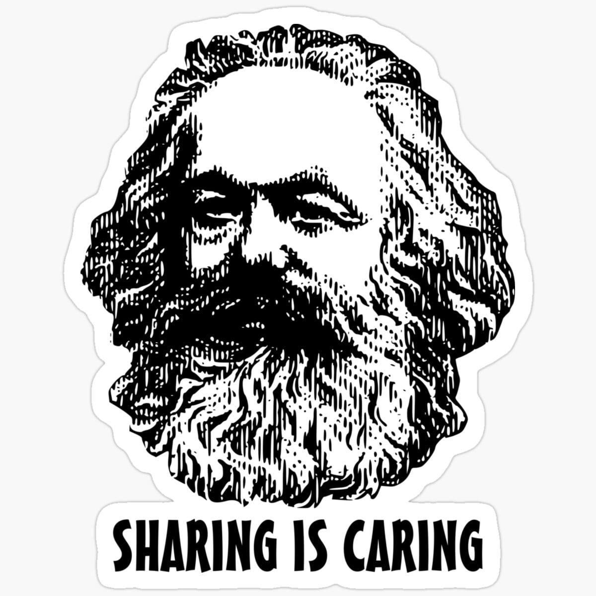 DOPASTICKER Sharing Is Caring Sticker. Gift You - Decorate Laptops ...
