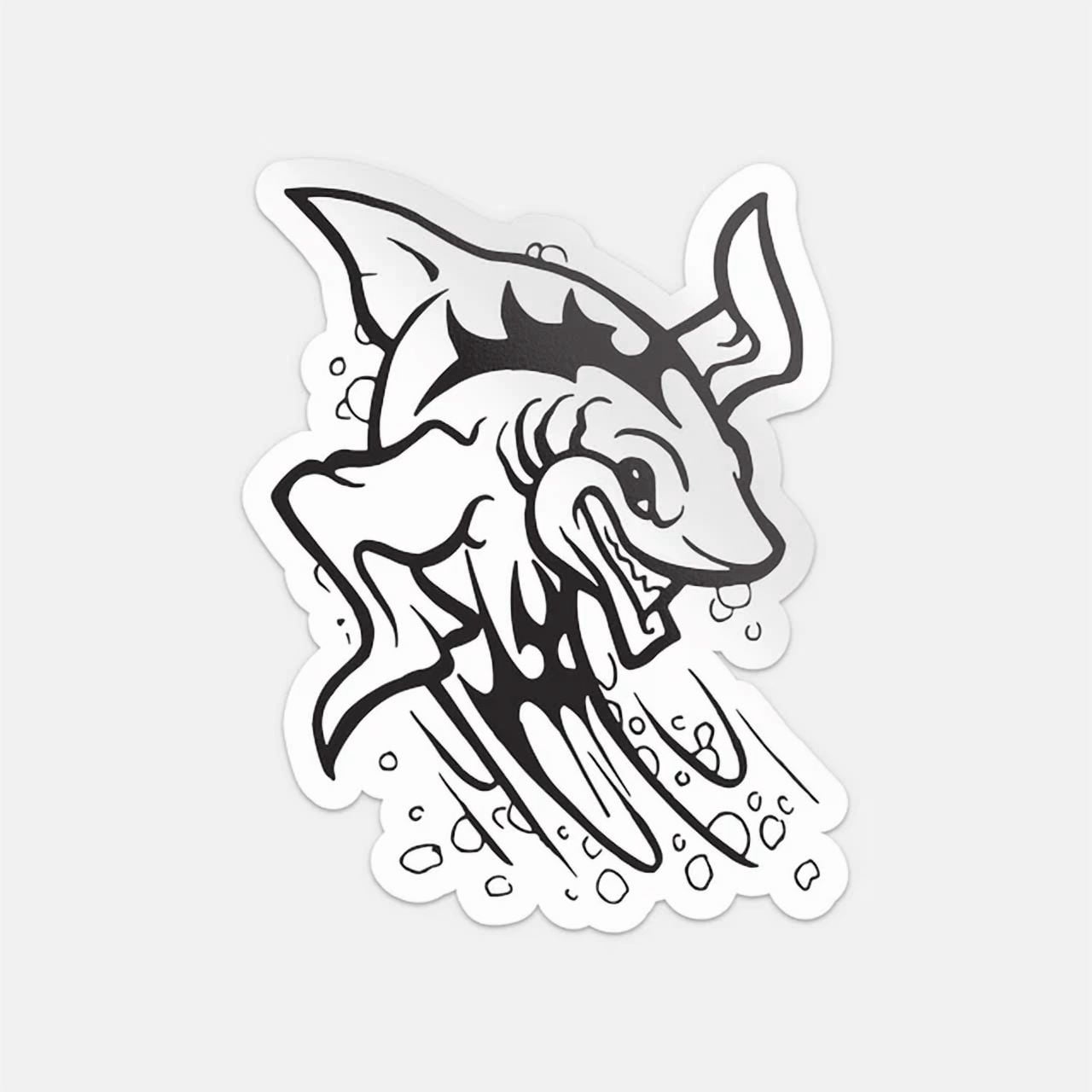 DOPASTICKER Shark Bubbles Sticker Decal Phone Decal Water Bottle ...