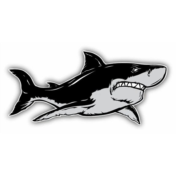 DOPASTICKER Shark Sticker Decal Phone Decal Water Bottle Stickers, Cars ...