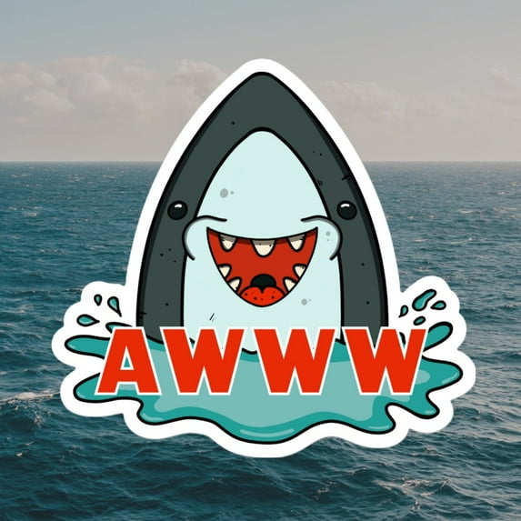 DOPASTICKER Shark Sticker, Shark Sticker, Shark Week, Cute Shark ...