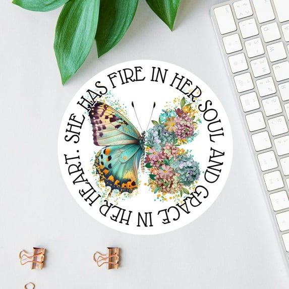 DOPASTICKER She Has Fire In Heroul, Bible, Bible Journal Perfect Gift ...