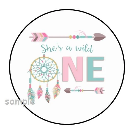 DOPASTICKER She'S A Wild One Stickers Boho 1St Birthday Phone Decal ...