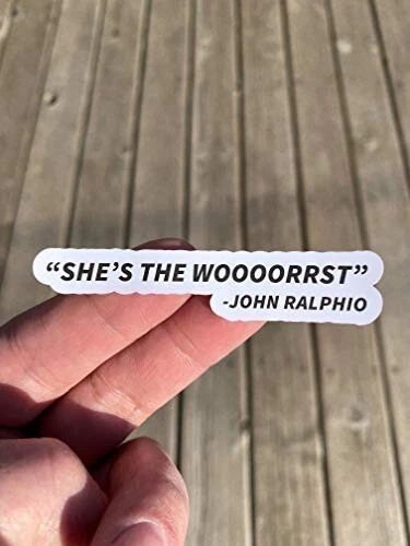 DOPASTICKER She'S The Worst Sticker Laptop Sticker Phone Decal Water ...