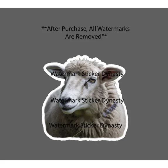 DOPASTICKER Sheep Sticker Animal Farm Farmhouse Wool Rural Milk Sticker ...