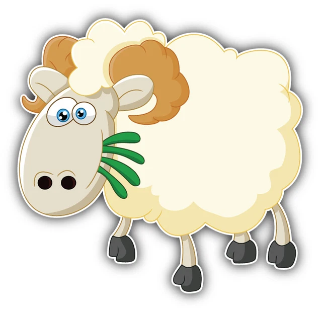 DOPASTICKER Sheep Sticker Decal Phone Decal Water Bottle Stickers, Cars ...