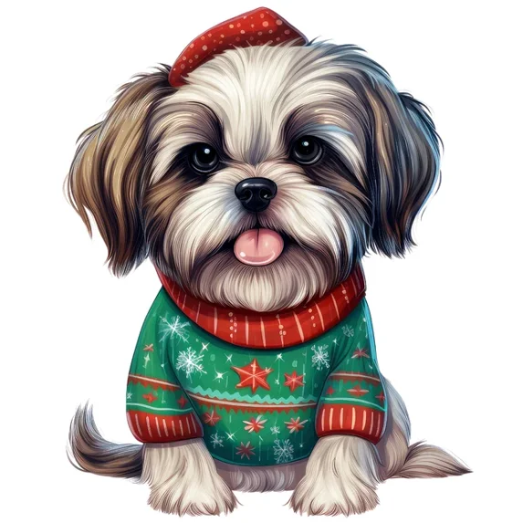 DOPASTICKER Shih Tzu Car Sticker Dogs Sticker Phone Sticker, Latop ...