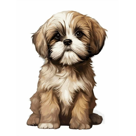 DOPASTICKER Shih Tzu Car Sticker Dogs Sticker Phone Sticker, Latop ...