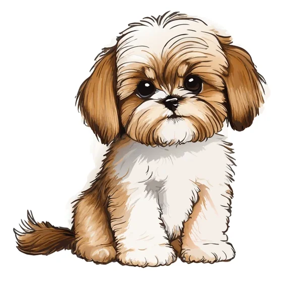 DOPASTICKER Shih Tzu Car Sticker Dogs Sticker Phone Sticker, Latop ...