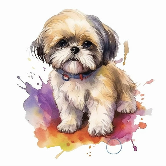DOPASTICKER Shih Tzu Car Sticker Dogs Sticker Phone Sticker, Latop ...