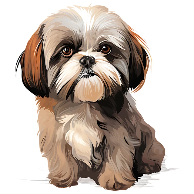 DOPASTICKER Shih Tzu Car Sticker Dogs Sticker Phone Sticker, Latop ...