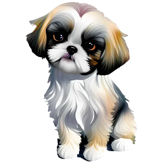 DOPASTICKER Shih Tzu Car Sticker Dogs Sticker Phone Sticker, Latop ...