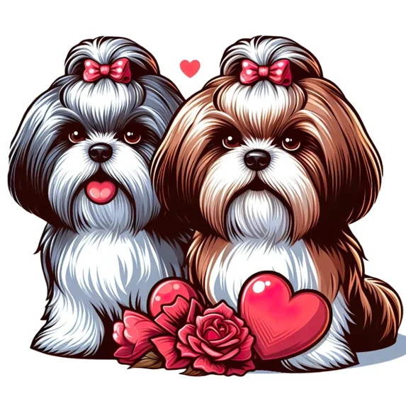 DOPASTICKER Shih Tzu Car Sticker Dogs Sticker Phone Sticker, Latop ...