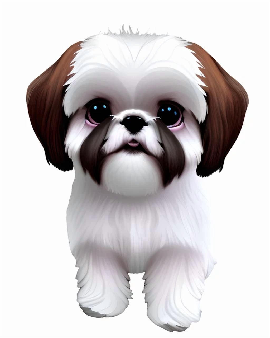 DOPASTICKER Shih Tzu Car Sticker Dogs Sticker Phone Sticker, Latop ...