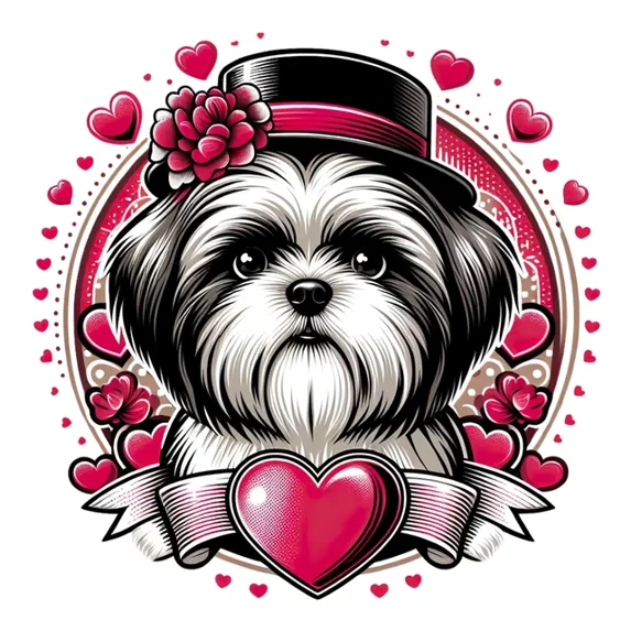 DOPASTICKER Shih Tzu Car Sticker Dogs Sticker Phone Sticker, Latop ...