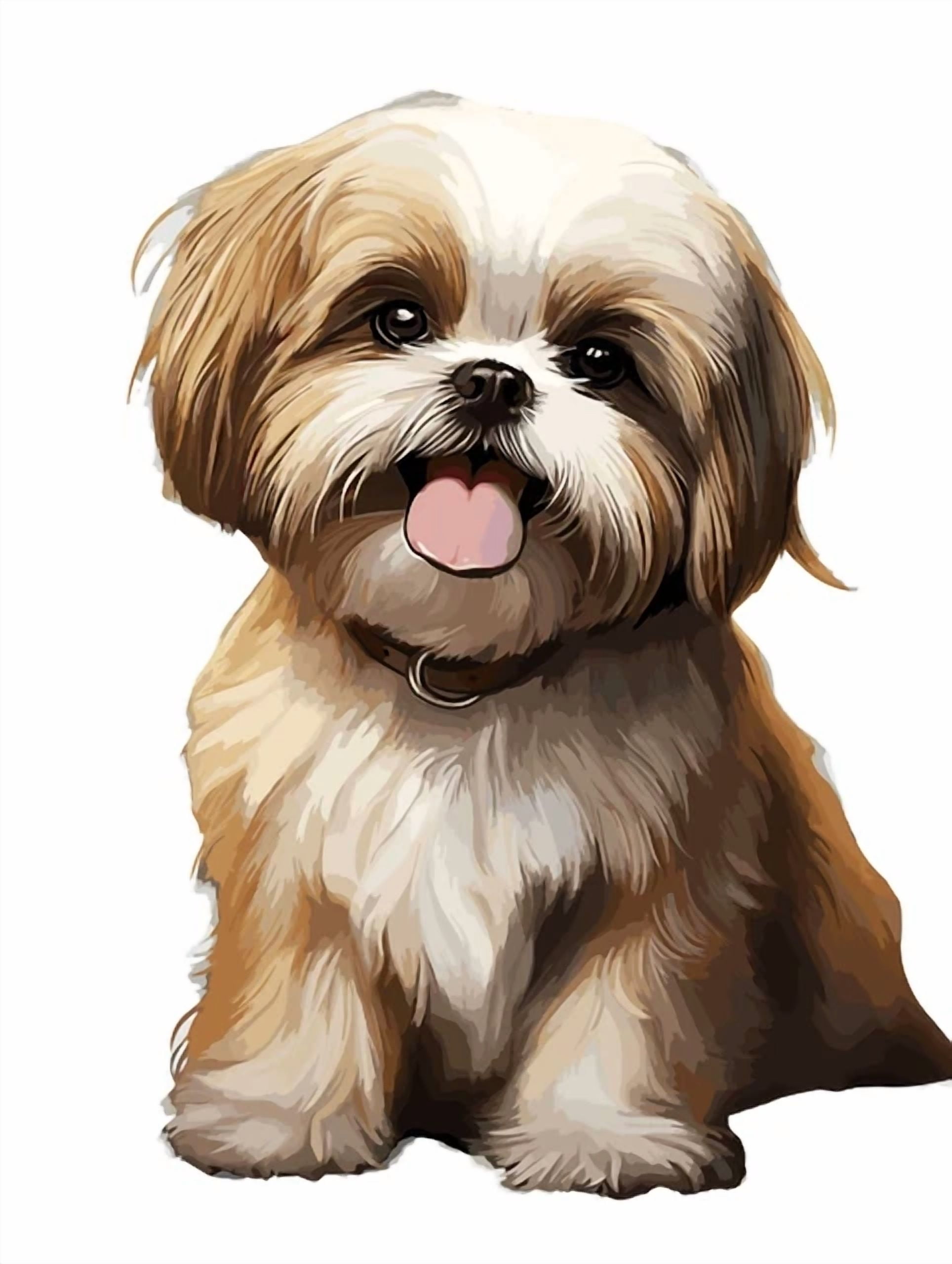 DOPASTICKER Shih Tzu Car Sticker Dogs Sticker Phone Sticker, Latop ...