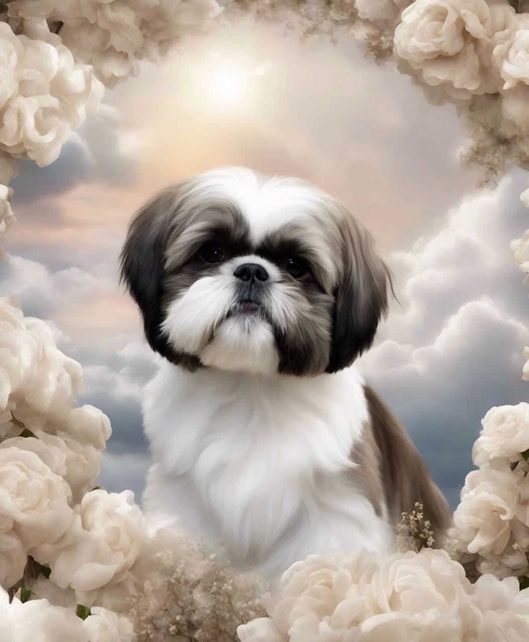 DOPASTICKER Shih Tzu Car Sticker Dogs Sticker Phone Sticker, Latop ...