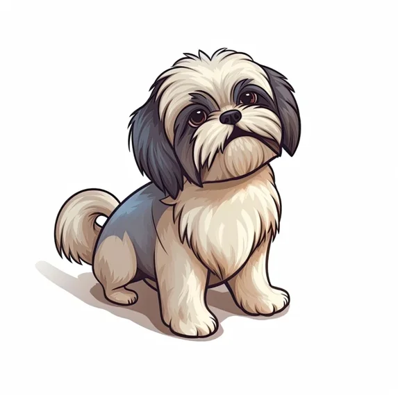 DOPASTICKER Shih Tzu Car Sticker Dogs Sticker Phone Sticker, Latop ...
